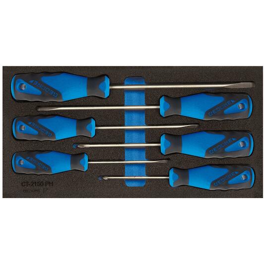 GEDORE 1500 CT1-2150 PZ schroevendraaierset met 3-component handgreep ...