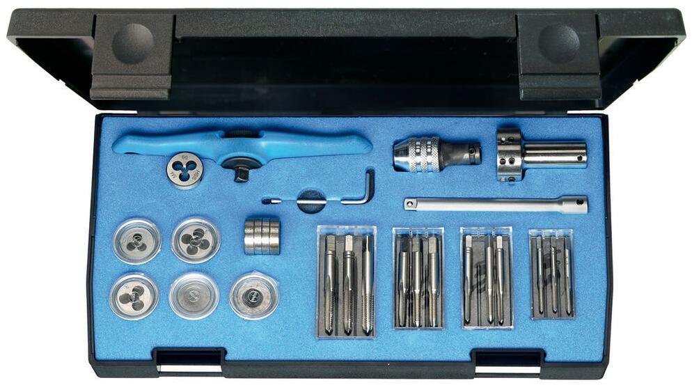 GEDORE 8553 thread cutting kit for internal/external thread M3-M6 ...