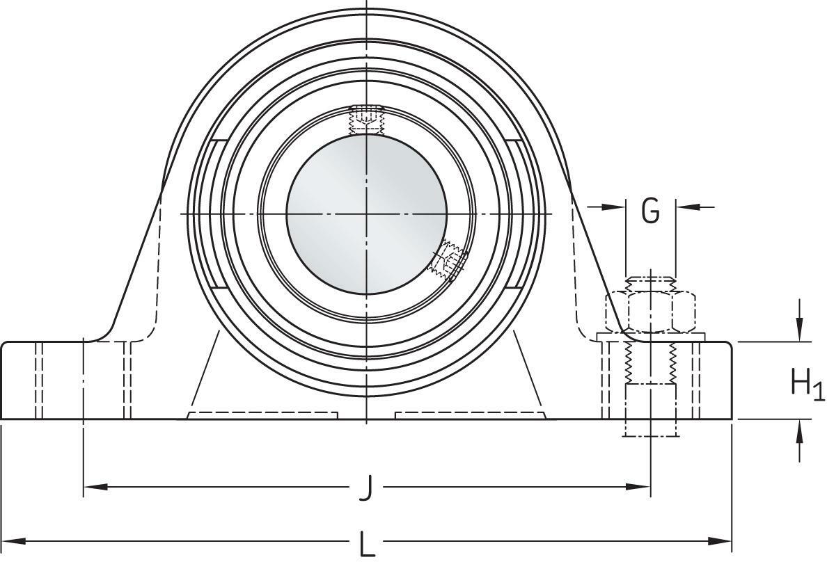 SKF SYK 40 TF kogellagerunit 40 mm | Klium