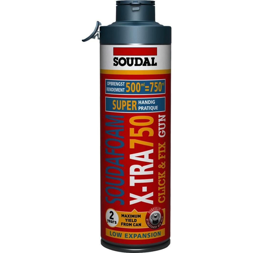 SOUDAL Soudafoam X-TRA 750 PU-pistoolschuim - 115176 | Klium