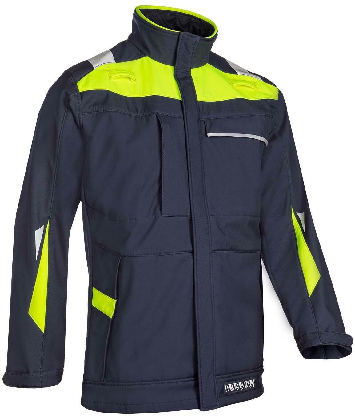 SIOEN 9705 Umiat Softshell jacket with ARC protection (navy blue/fluo ...