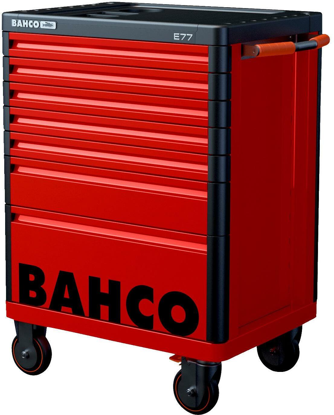 BAHCO 1477K7RED gereedschapswagen Premium E77 26" met 7 lades rood, 693 ...