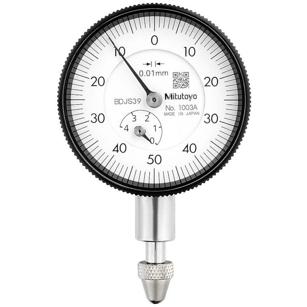 MITUTOYO 1003A dial indicator with fixture, ISO version 4 mm, 0.01 mm ...
