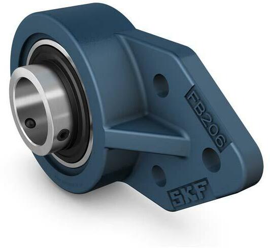 SKF UCFB 206/H kogellagerunit met steunflens, drie bouten en borging met stelschroef ...