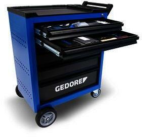 GEDORE TTB-TS-173 gereedschapswagen blauw met 6 laden gevuld 173-delig ...