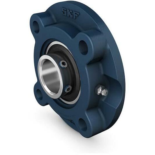 SKF UCFC 216 ball bearing unit with round flange, widened inner ring and locking with set screw ...