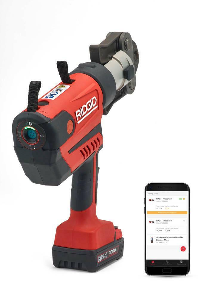 RIDGID RP 350-B 18V accu-persgereedschap zonder persbekken in koffer ...