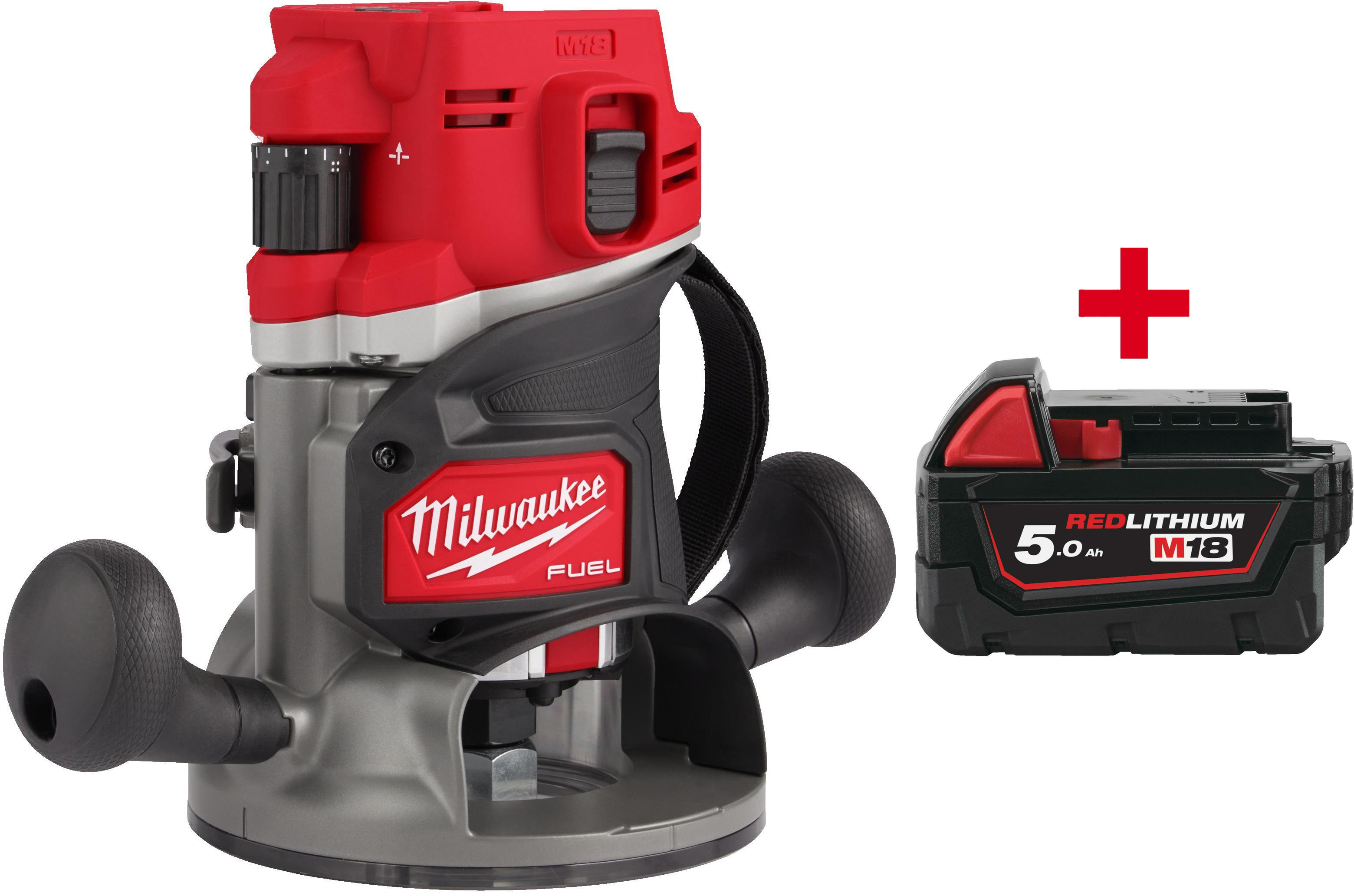 MILWAUKEE M18 FR12KIT-0P FUEL bovenfrees 12mm met insteekvoet (zonder ...