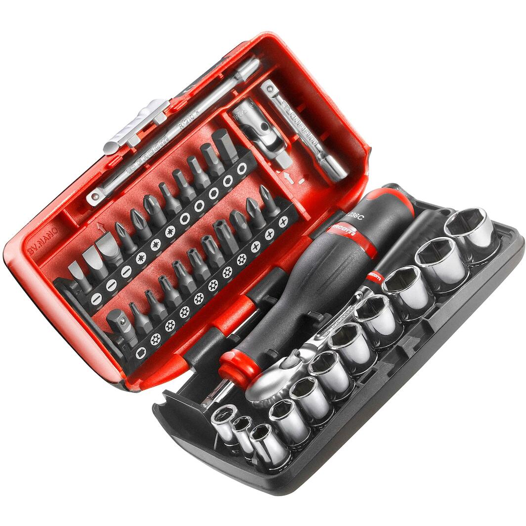 FACOM RL.NANO1 ratchet RL.161 with ultra compact socket set metric ...