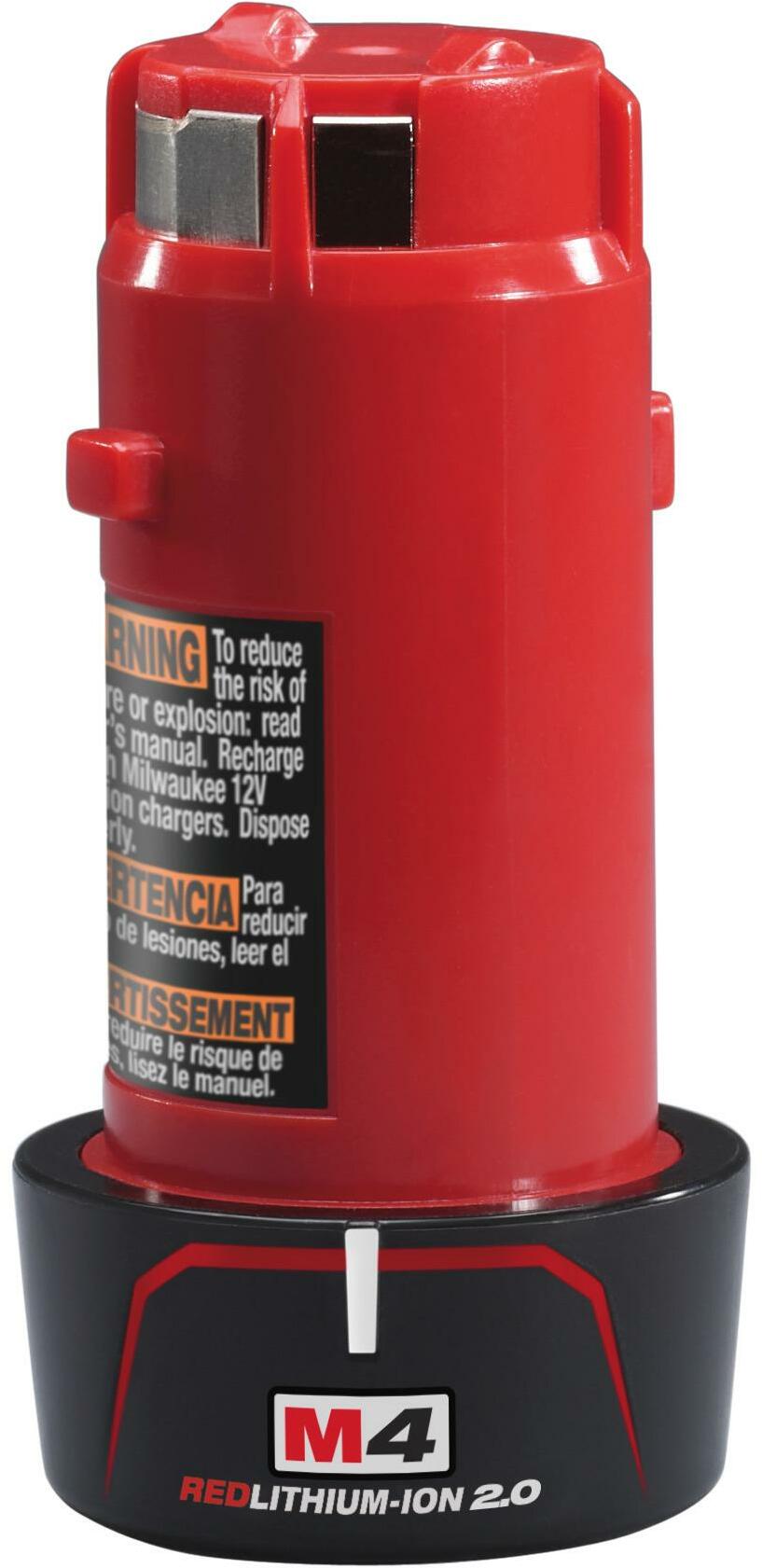 MILWAUKEE M4 B2 Li-ion accu 2,0Ah - 4932430098 | Klium