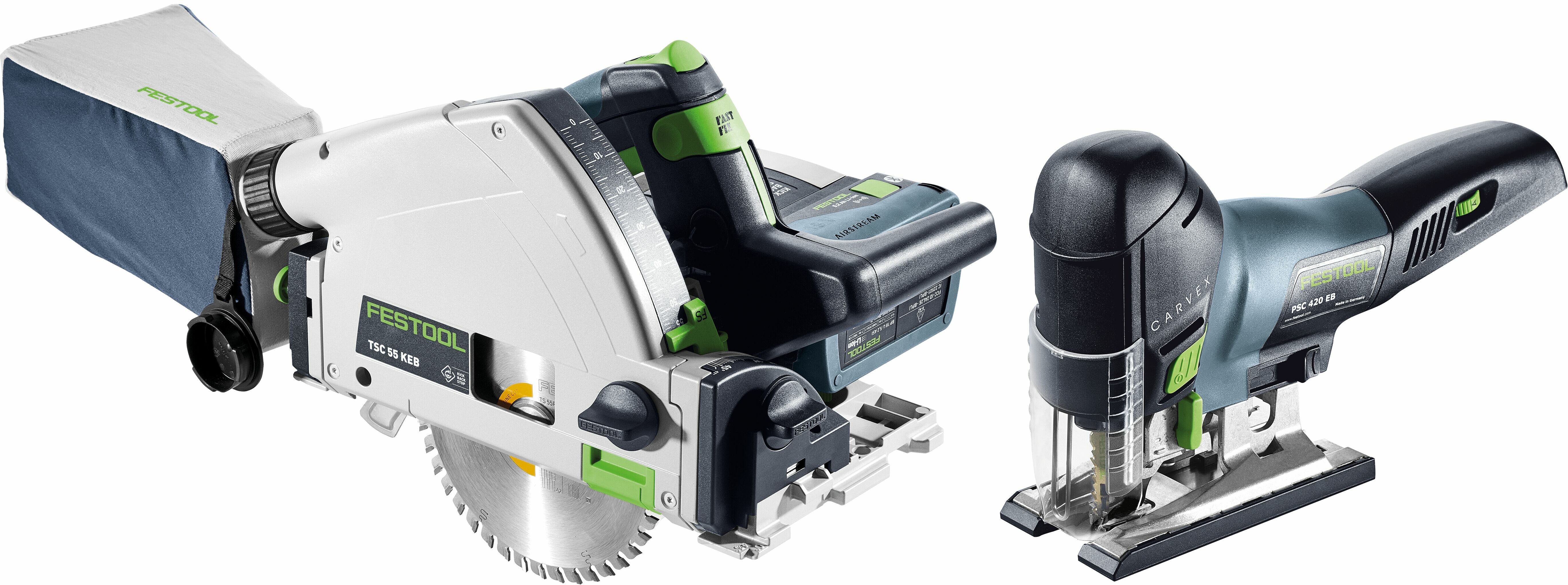 FESTOOL TSC 55 K/PSC 420/TB M137 18V accu-machineset zagen 2-delig in ...