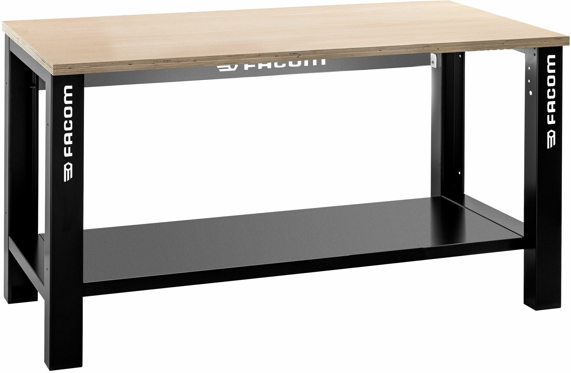 FACOM WB2.1500W Etabli en bois, noir, 1,5 m | Klium