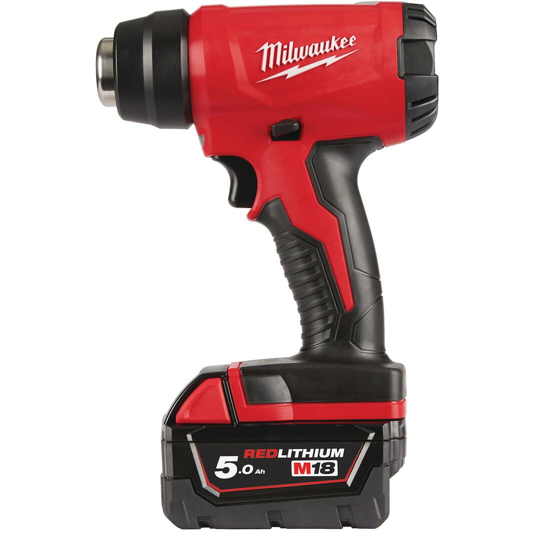 MILWAUKEE M18 BHG-502C accu-heteluchtpistool in transportkoffer (2x 5 ...