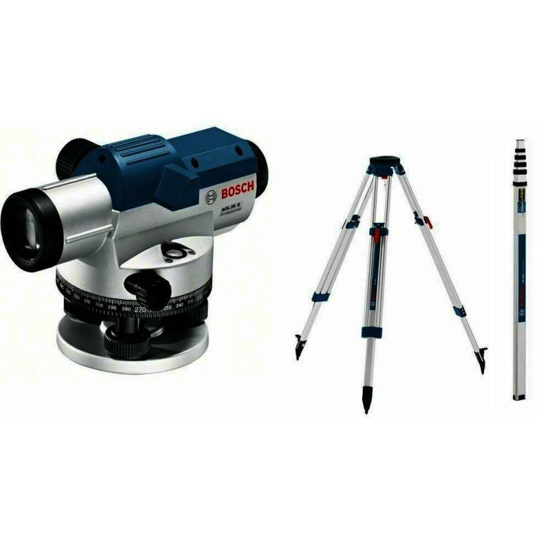 BOSCH GOL 26 G optical leveler + BT 160 tripod + GR 500 ruler in ...