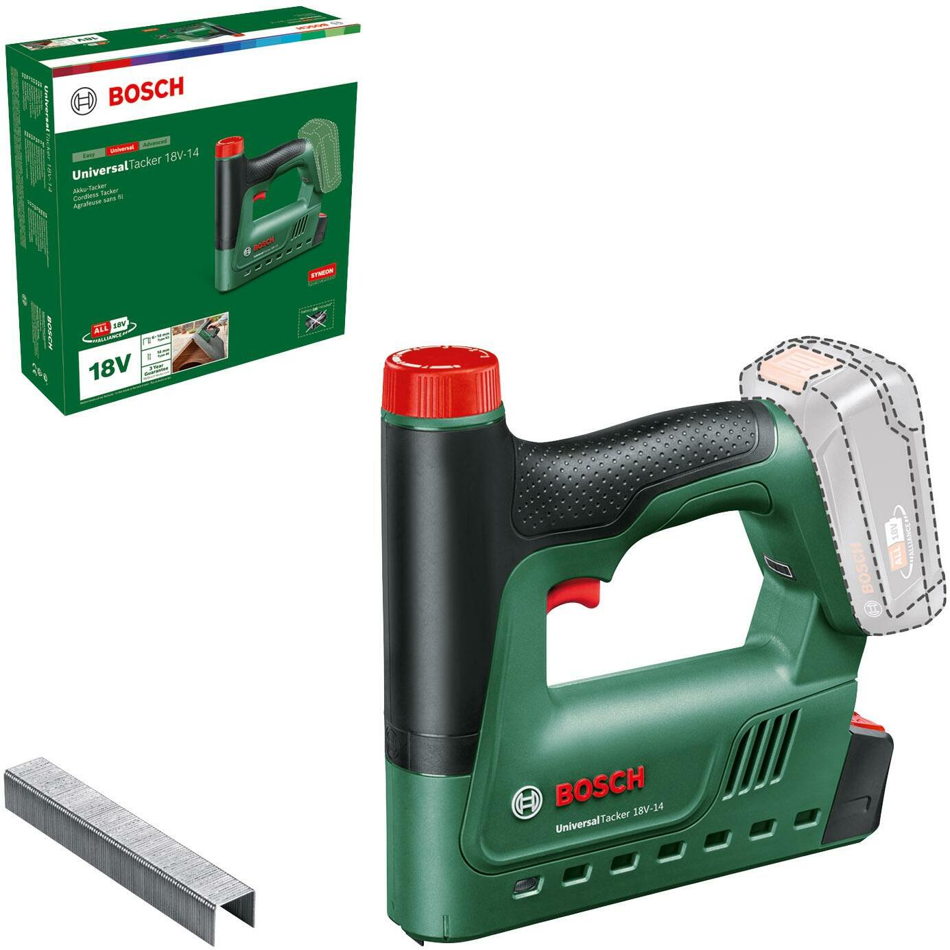 BOSCH UniversalTacker 18V-14 accu-tacker met 1000 nietjes type 53 / 10 ...