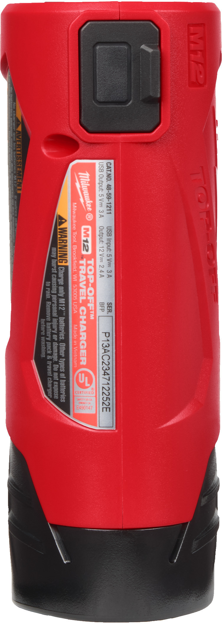 MILWAUKEE M12 TC2-0 12V USB poort reislader - 4932492908 | Klium