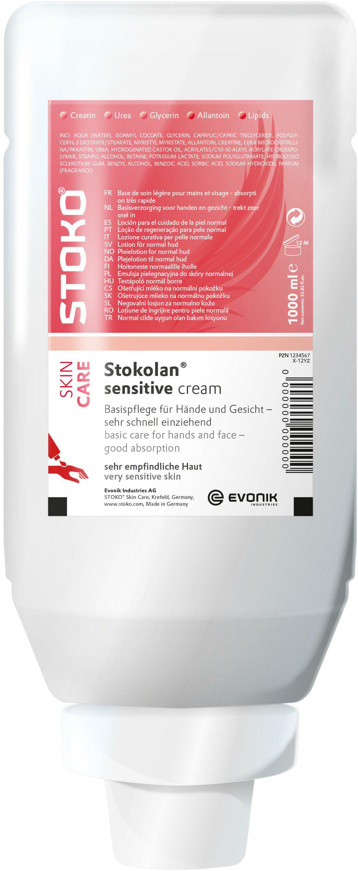 DEB STOKO Stokolan Sensitive PURE crème de soin non parfumée (1000 ml ...