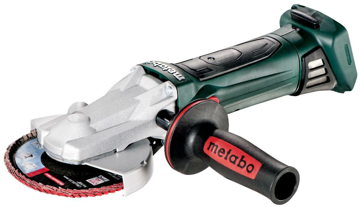 METABO WF 18 LTX 125 Quick 18 V flat-head angle grinder in metaBOX 165 ...