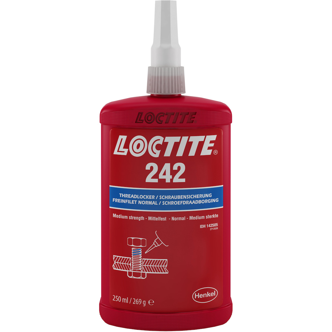 LOCTITE 242 medium-strength threadlocker for general use (250 ml bottle ...