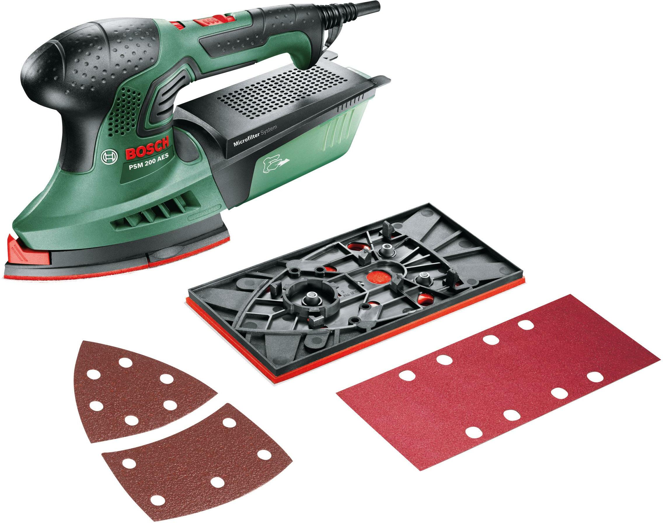 BOSCH PSM 200 AES 200 W multi-sander in case - 06033B6000 | Klium